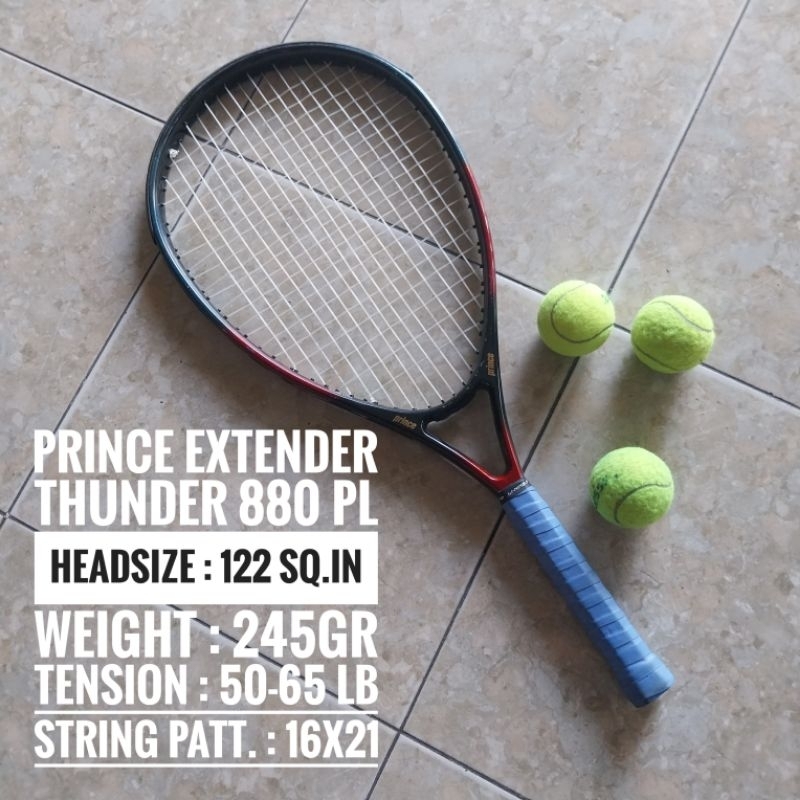 Jual Prince Extender Thunder 880 122" gr raket tenis | Shopee Indonesia
