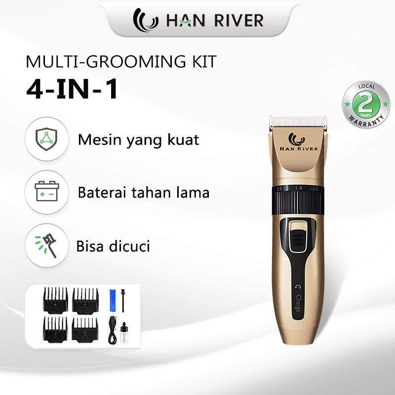 Jual HAN RIVER Alat cukur rambut elektrik / hair clipper / Cordless ...
