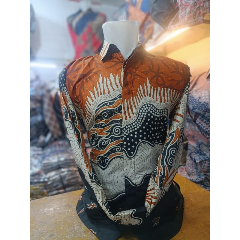 Jual couple batik wanita dan pria murah Medan Tunik kemeja lengan panjang pendek | Shopee Indonesia