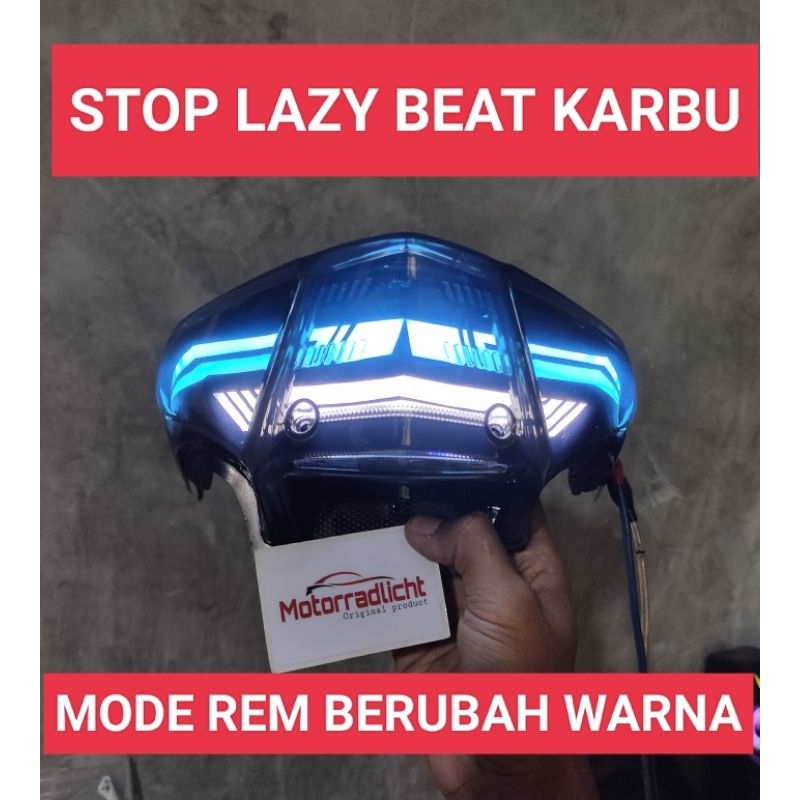Jual stoplamp lazy beat karbu||BLUE ICE-PUTIH (PNP) | Shopee Indonesia
