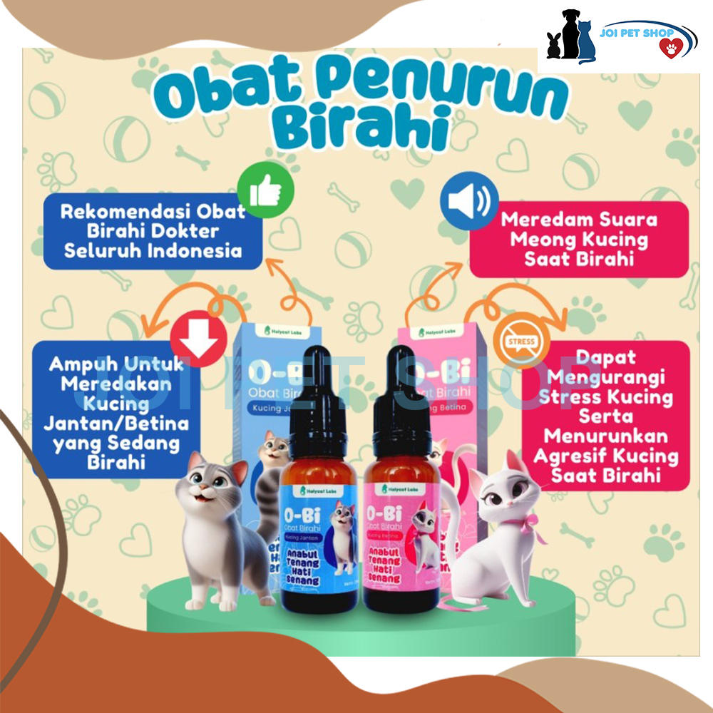 Jual O-BI Obat Penurun Birahi Kucing Herbal isi 20ml obat birahi kucing ...