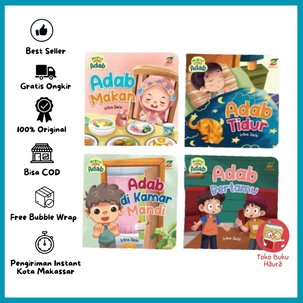 Jual [TBH] My First of Adab (4 buku board book) | Shopee Indonesia