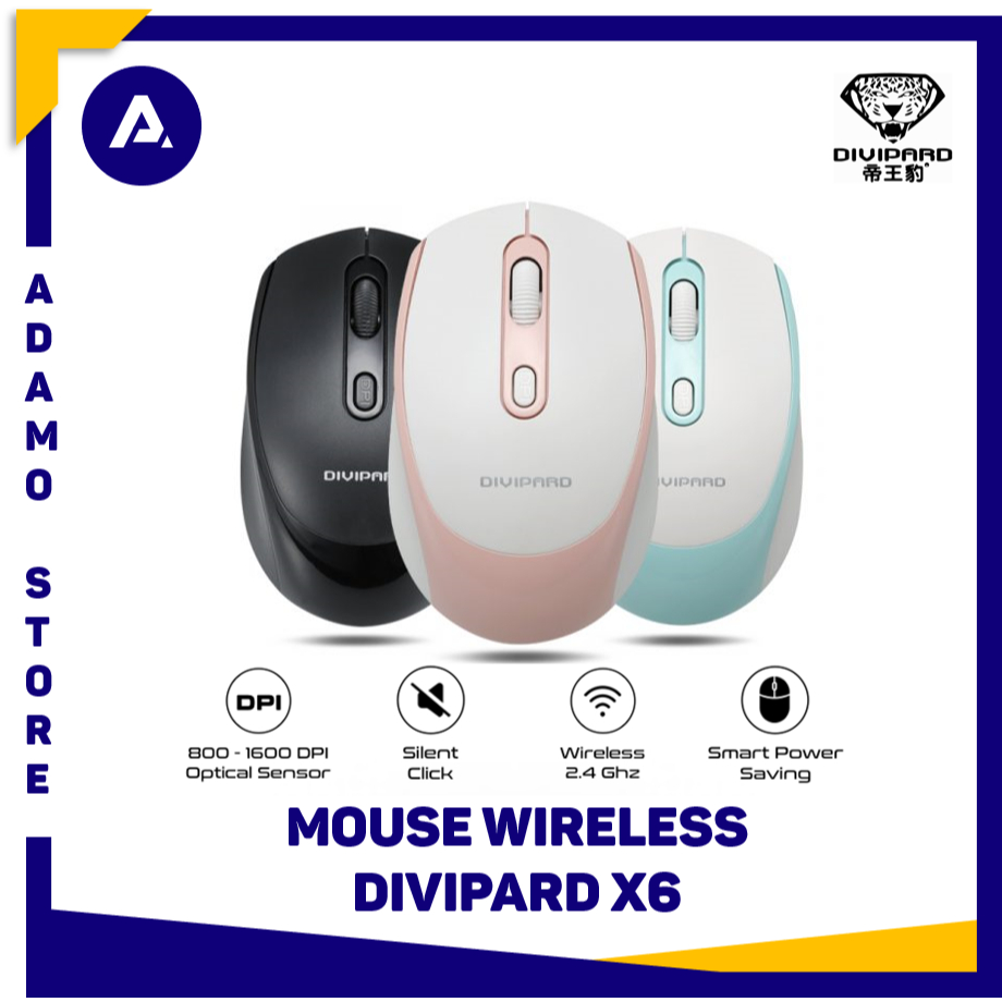 Jual Mouse Wireless Divipard X6 Silent Wireless Mouse | Shopee Indonesia