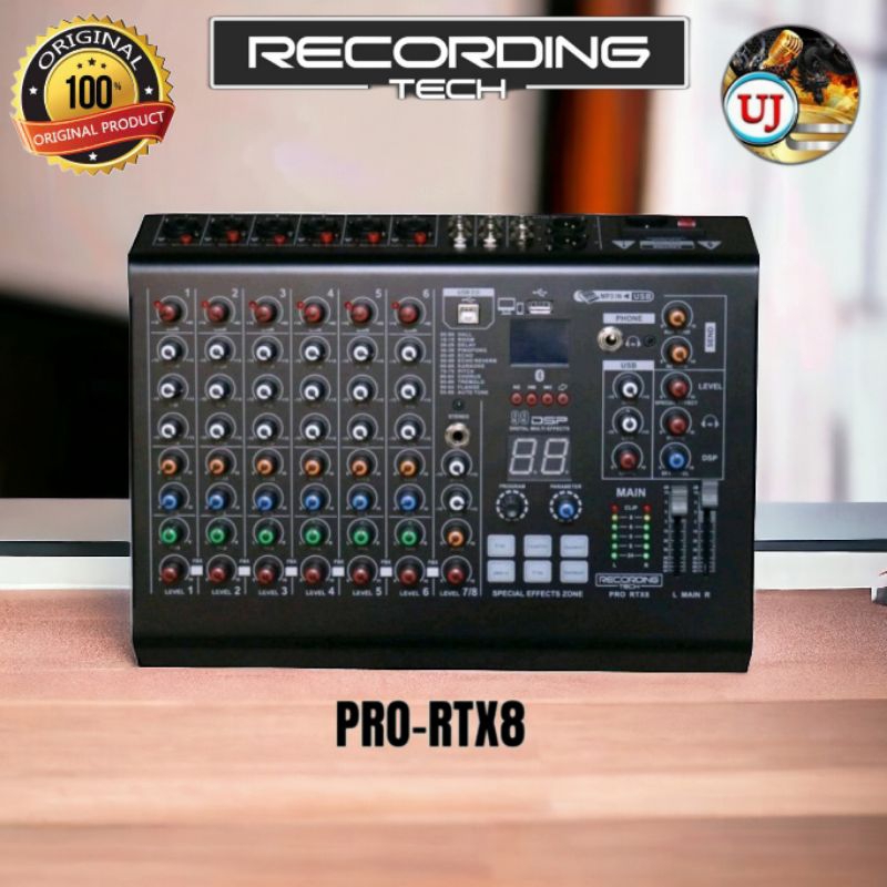 Jual Recording Tech PRO RTX8 Professional Audio Mixer 8 Channel PRO ...