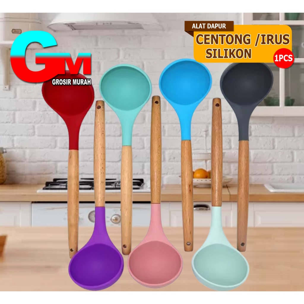 Jual Silicone Ladle /Sutil Silikon/ Centong/Sendok Sayur / Irus Silikon ...