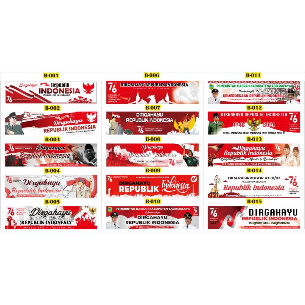 Jual Banner Agustusan, Spanduk 17 Agustus, DIRGAHAYU RI, HUT RI ...