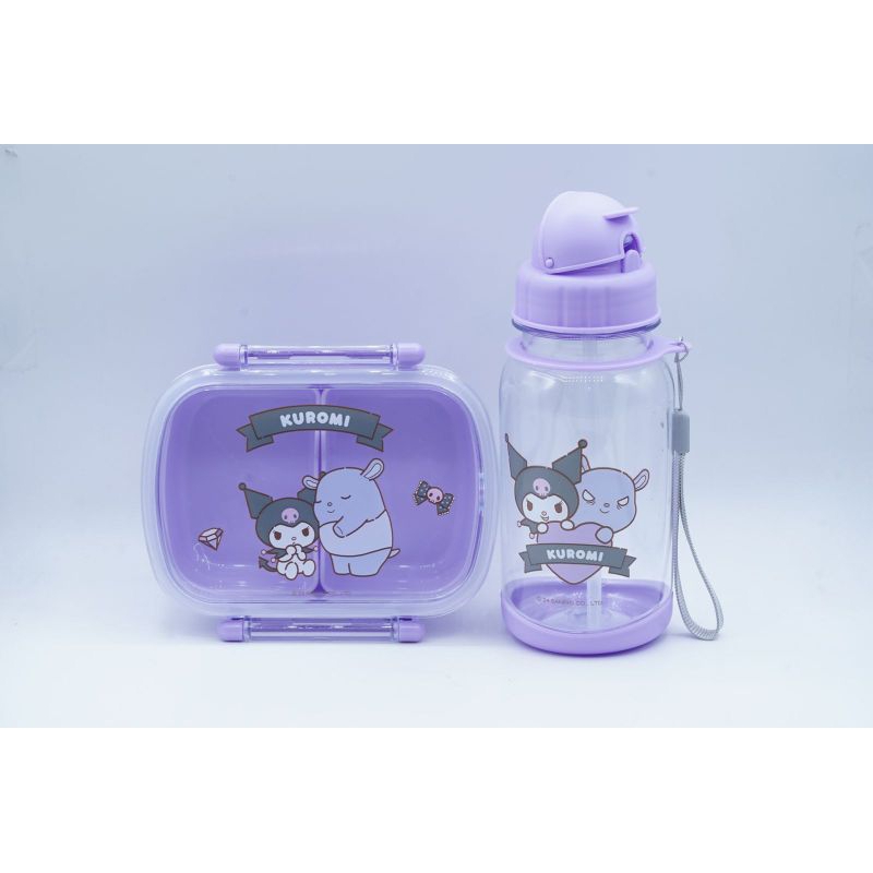 Jual Kuromi Sanrio Kotak Makan Botol Minum Drink Bottle Bento Box Bekal Sekolah Anak Set | 3.017 ...