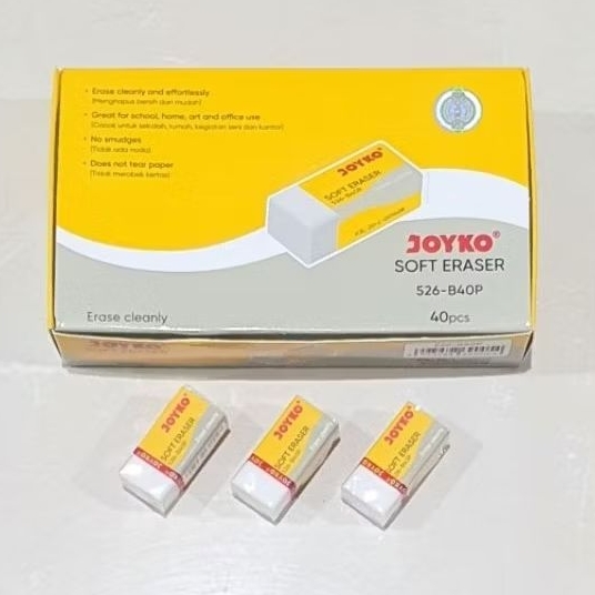 Jual Penghapus Joyko Penghapus Kecil Putih B40P | Shopee Indonesia