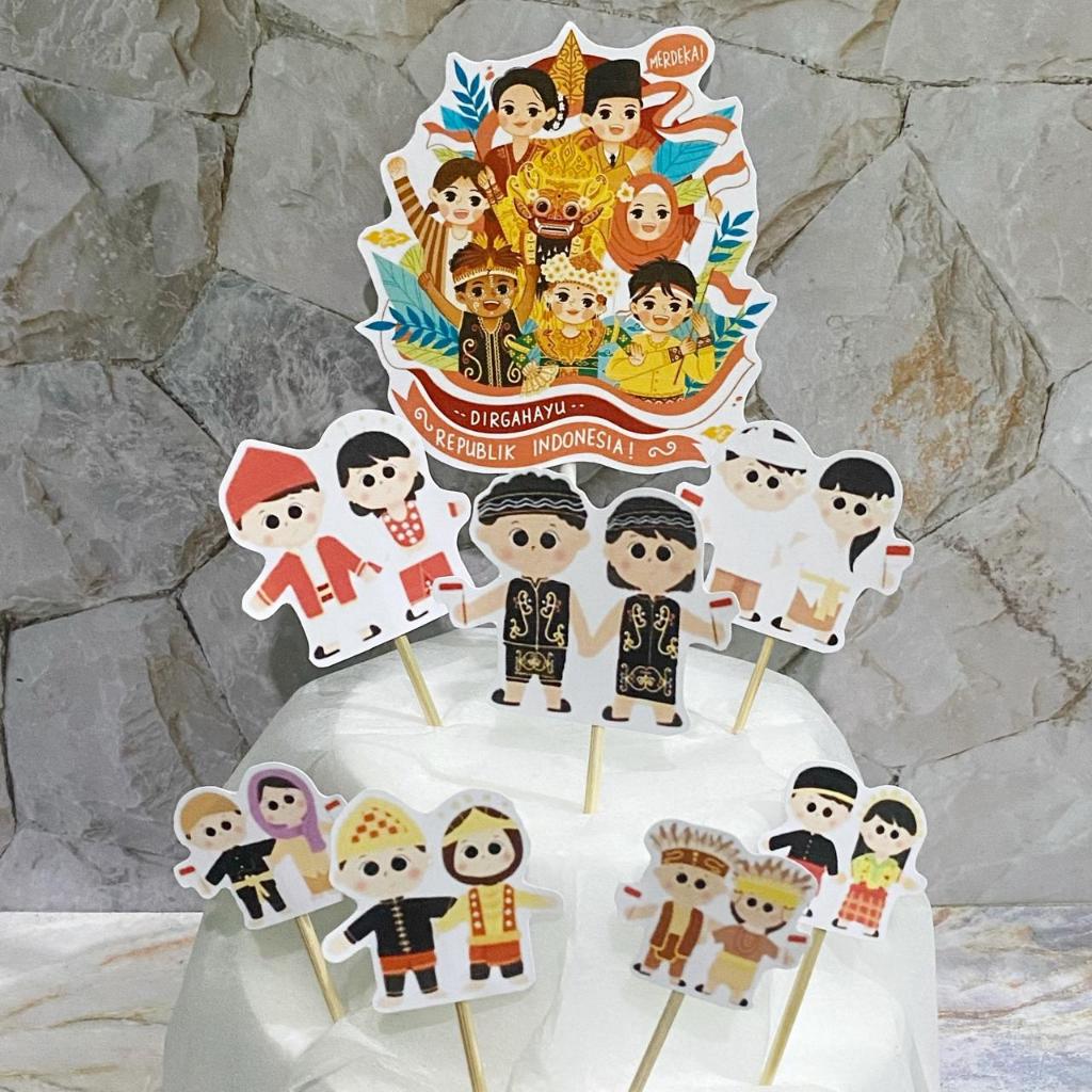 Jual TOPPER HUT RI KEMERDEKAAN / TOPPER KUE / TOPPER TUMPENG | Shopee ...