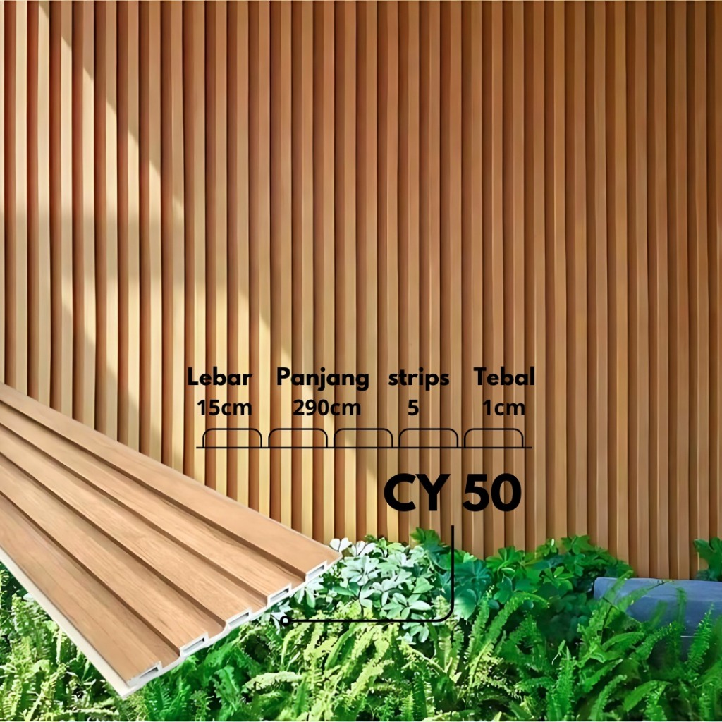 Jual Wpc panel (PREMIUM) 1meter/kisi-kisi/Wallpanel/Wpc murah/Wpc Panel ...