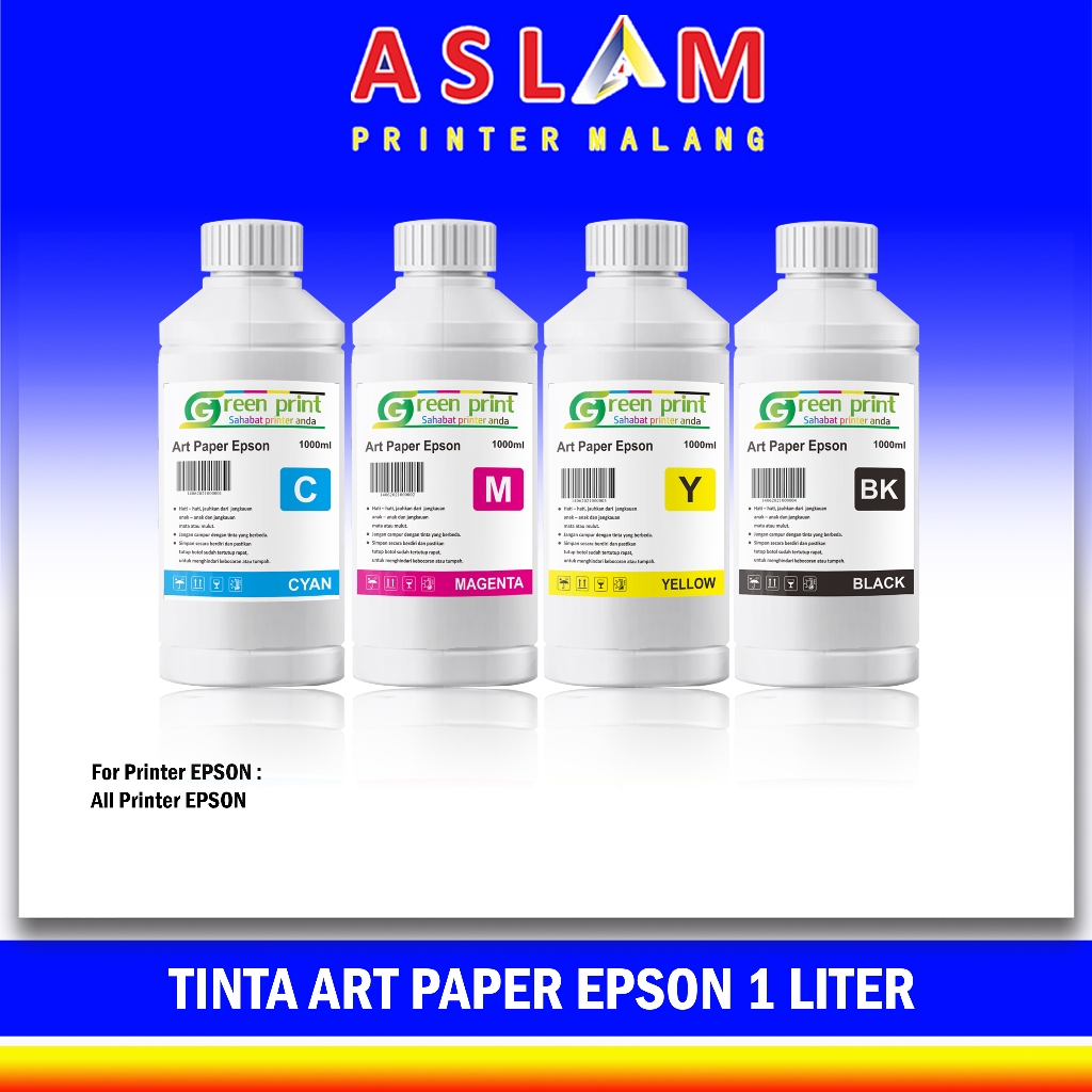 Jual Tinta Epson Art Paper T644 664 003 1L 1000ml Tinta Artpaper Green ...