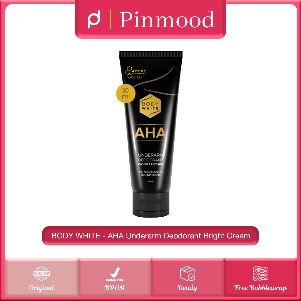 Jual BODY WHITE - AHA UNDERARM DEODORANT BRIGHT CREAM ( 50 ml ...