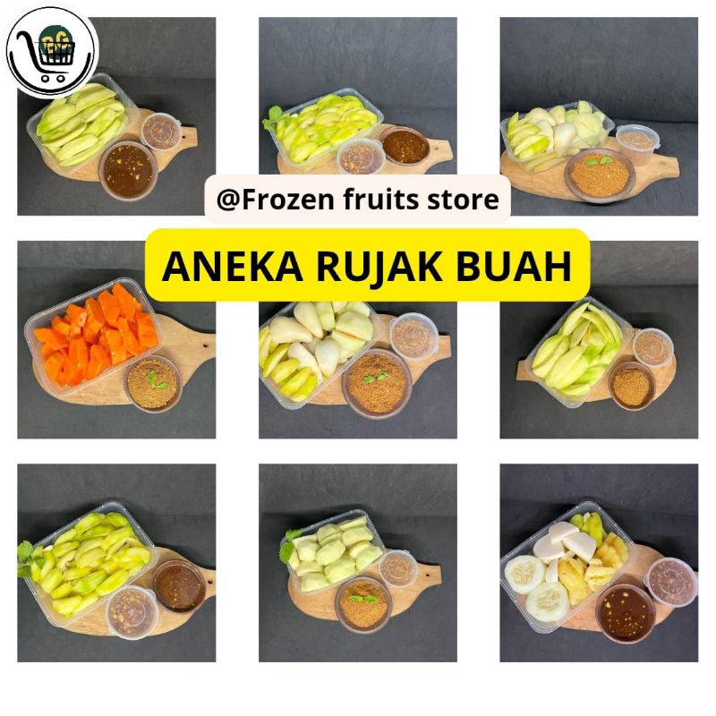 Jual Rujak buah, rujak buah segar 500 gram, rujak buah manis, rujak ...