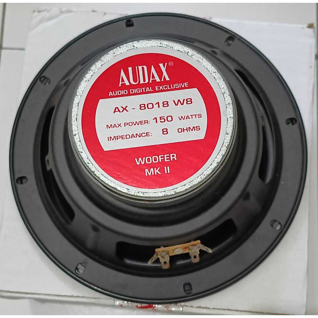 Jual speaker audax 8" woofer AX 8018 w8 woofer | Shopee Indonesia