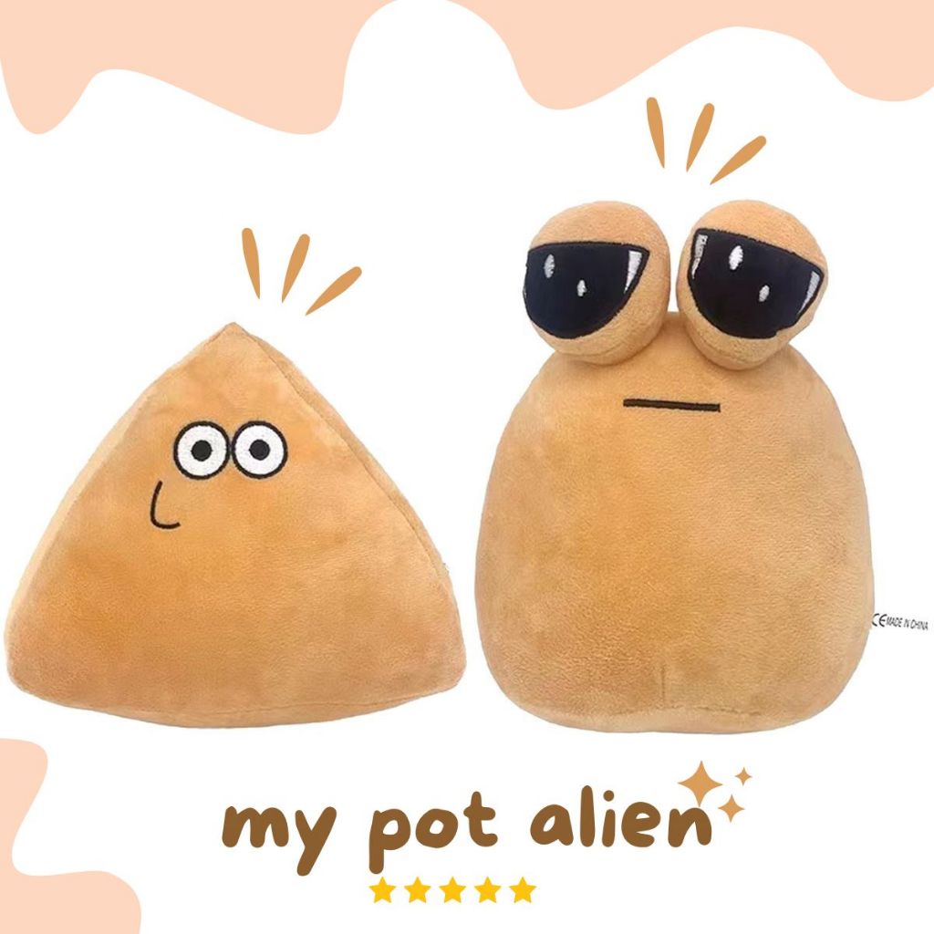 Jual Bantal Pou Hot Game My Pet Alien Pou Plush Toy Furdiburb Emotion ...