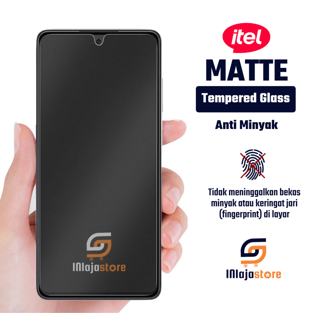 Jual Matte Glass Full Layar itel P65 P55 NFC P55 P55 5G A80 A50 4G P40 S23 4G RS4 NFC A70 A60 ...