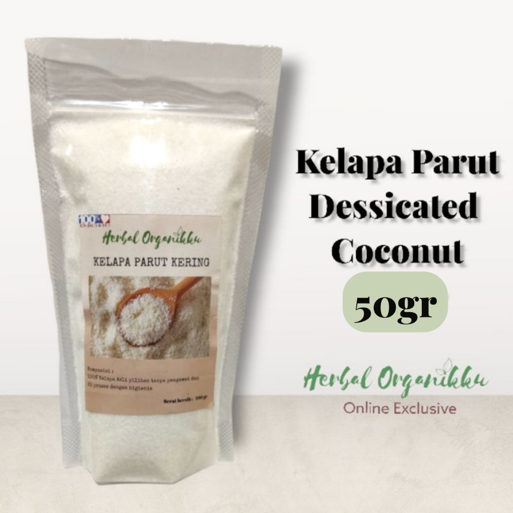 Jual Kelapa Parut Kering 25 & 50gr | Desiccated Coconut | Shopee Indonesia