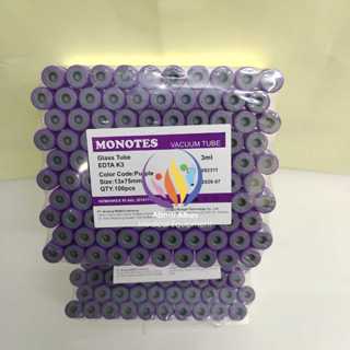 Jual Tabung darah EDTA 3ml - Vacutainer EDTA Blood Collection Tube Ungu ...