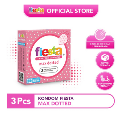 Jual Kondom Fiesta Max Dotted isi 3 Pcs | Shopee Indonesia