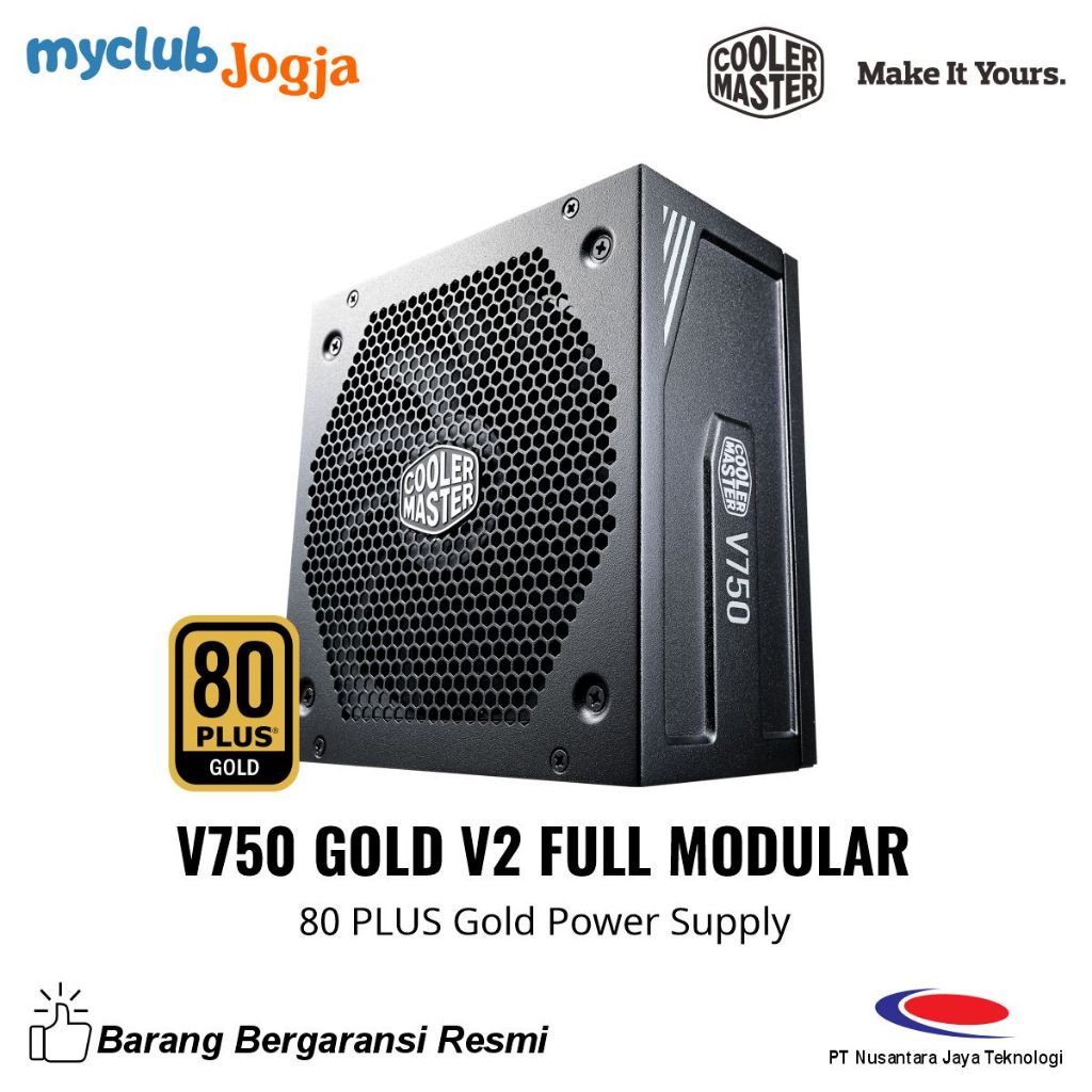 Jual PSU 750 Watt | 80 Plus Gold | Cooler Master V750 GOLD V2 FULL ...