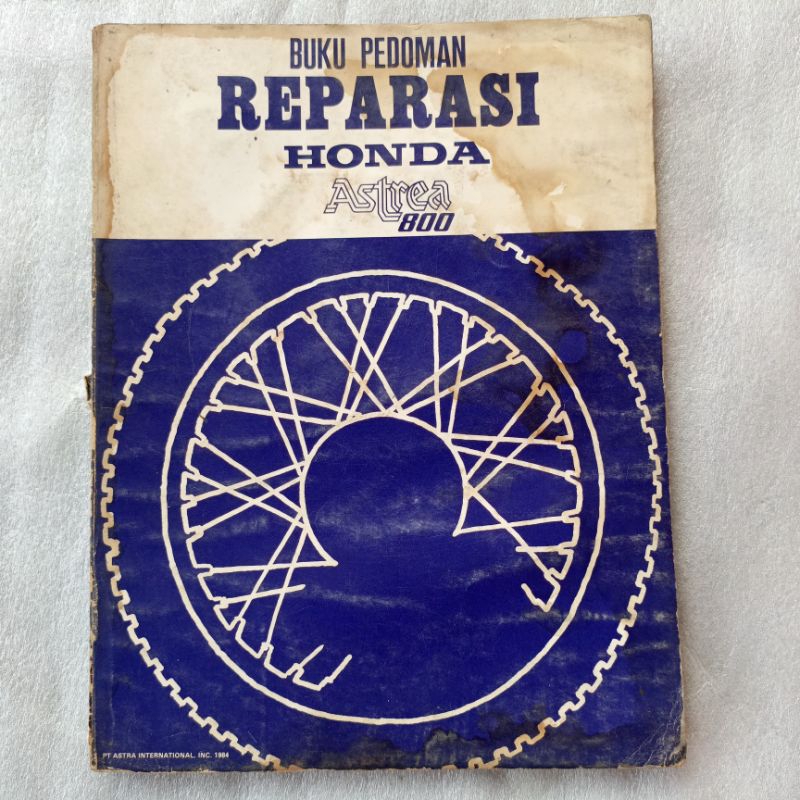 Jual BUKU PEDOMAN REPARASI HONDA ASTREA 800 ORIGINAL | Shopee Indonesia