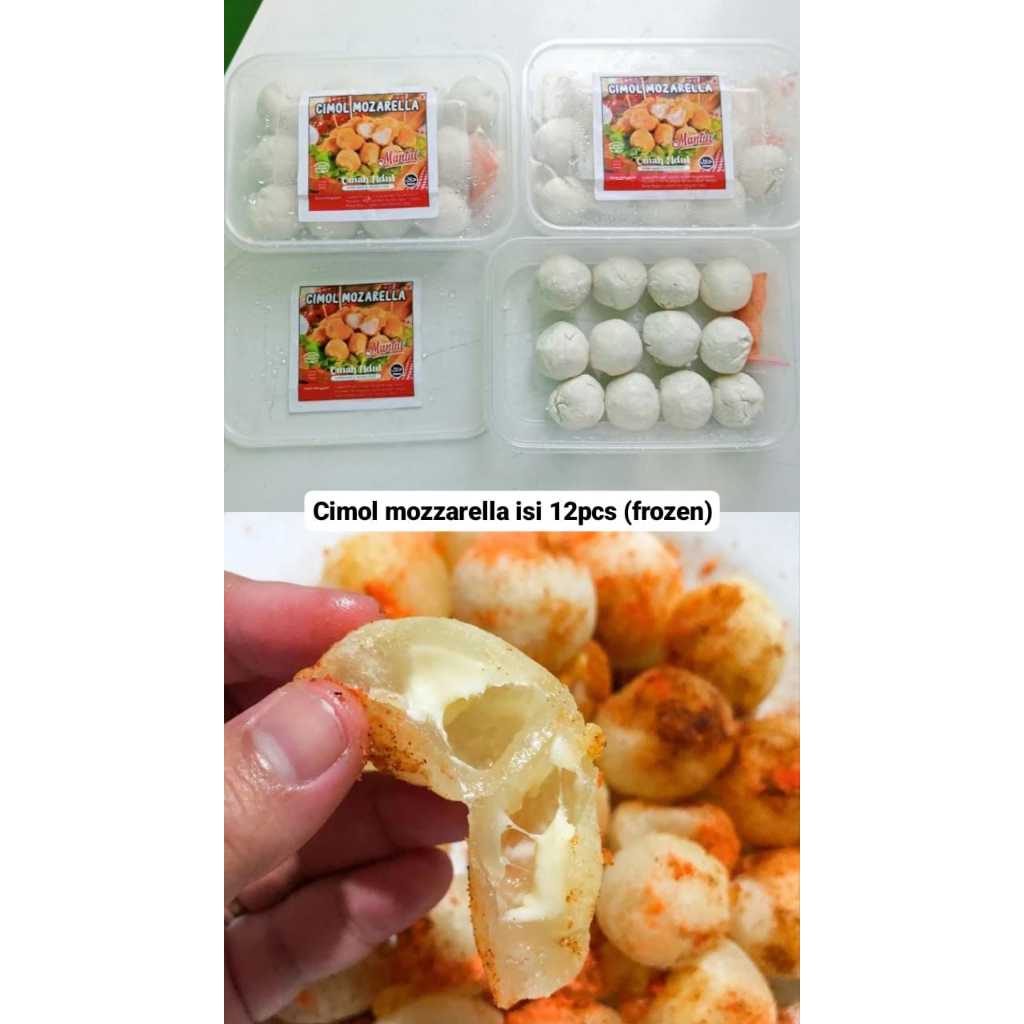 Jual Cimol mozzarella / cimol keju melted isi 12pcs frozen | Shopee ...