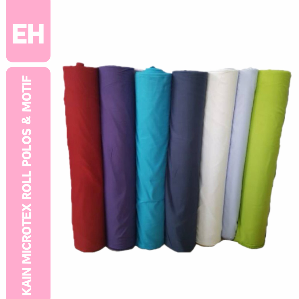 Jual KAIN DISPERSE POLOS DAN MOTIF 1 ROLL (100 METER / 120 METER ...