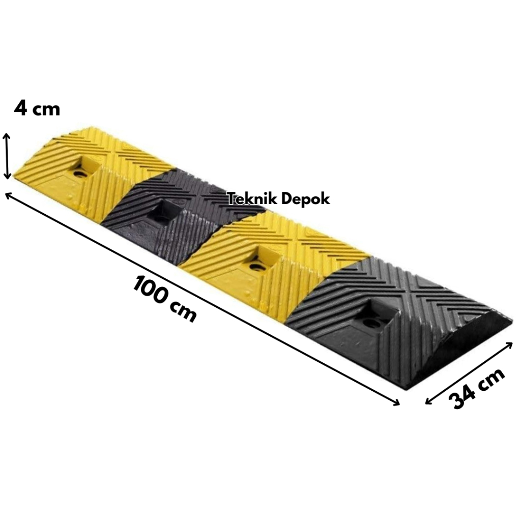 Jual Polisi Tidur Karet 34 x 100 cm Kuning Rubber Speed Bump Markah ...