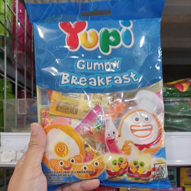 Jual HR Yupi Gummy Breakfast permen yupi 92gr | Shopee Indonesia