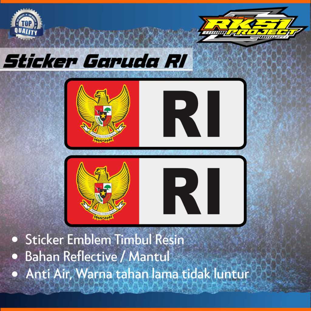 Jual Sticker Emblem Timbul Garuda RI | Shopee Indonesia