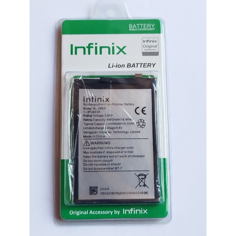 Jual BATERAI BATRE BATTERY BL-49NX ORIGINAL INFINIX HOT 30i/HOT 40i ...