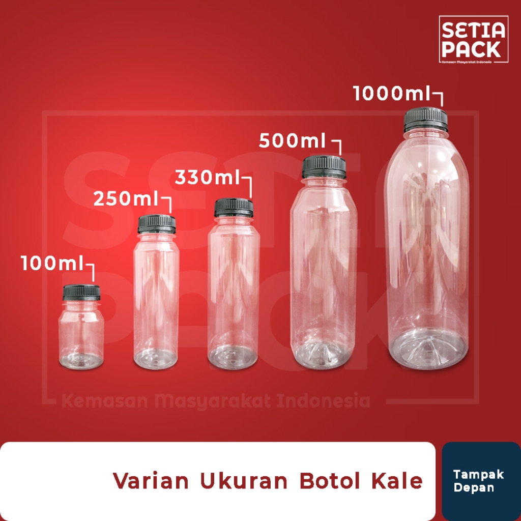 Jual Botol Kale 100ml 250ml 330ml 500ml 1Liter Tebal Botol Kopi Teh ...