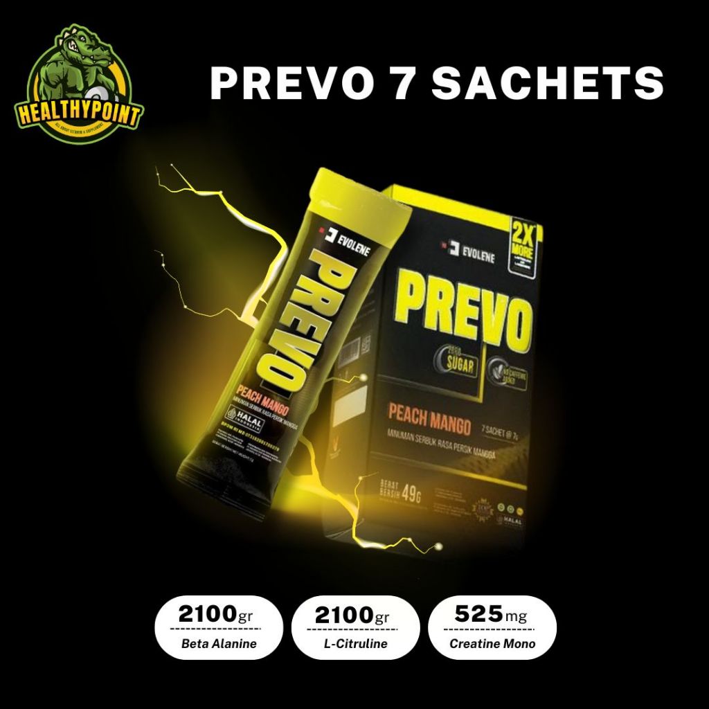 Jual Evolene Prevo 7 Sachet Pre Workout 1 Box | Shopee Indonesia