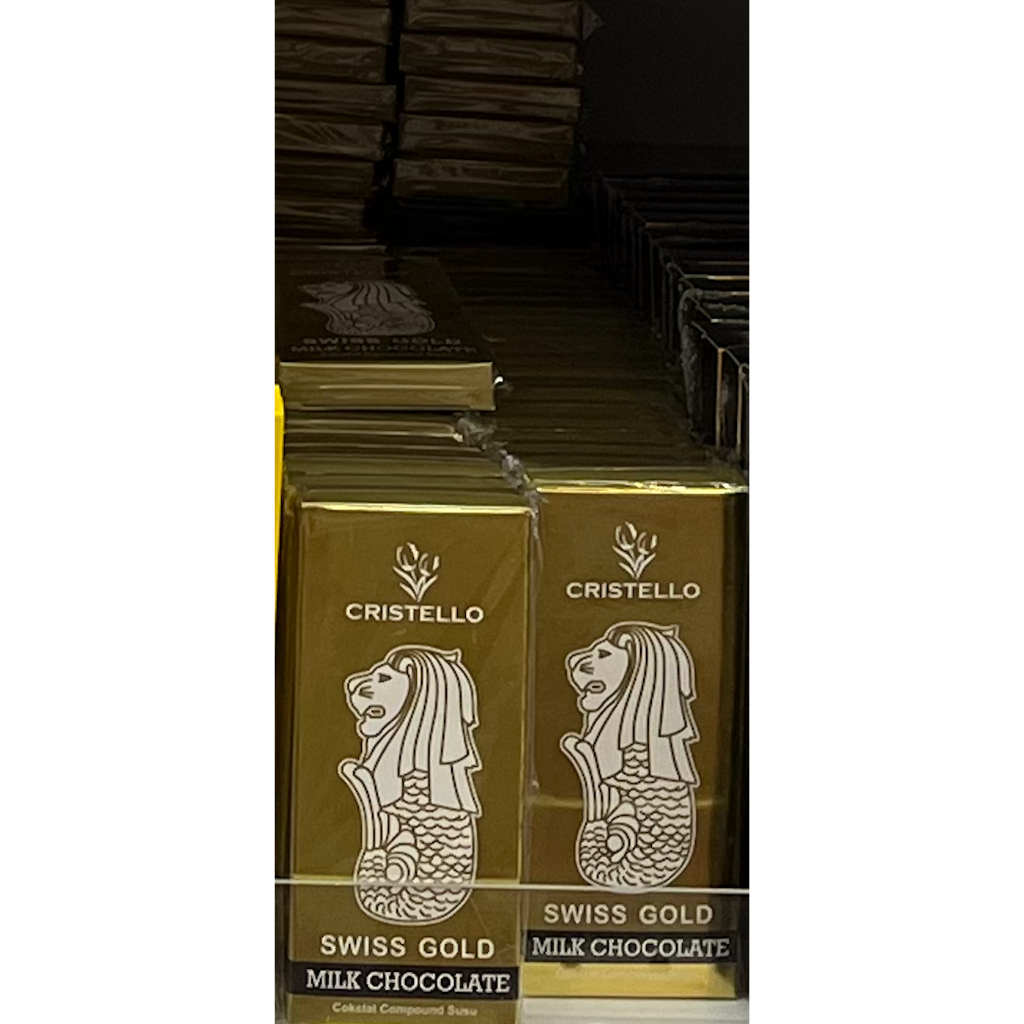 Jual Merlion Singapore / Cristello Swiss Gold Milk Chocolate 100g | Shopee Indonesia