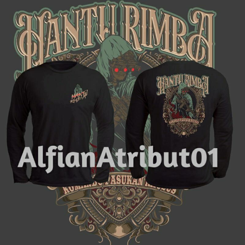 Jual kaos hantu rimba/kaos atasan hantu rimba new model | Shopee Indonesia
