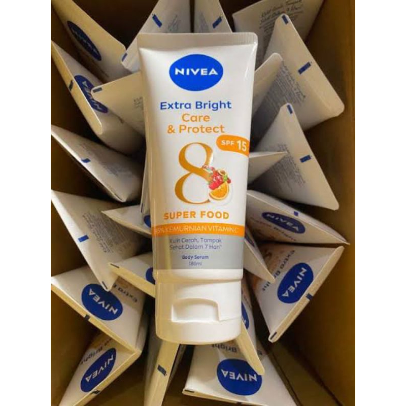 Jual PROMO NIVEA EXTRA BRIGHT 10 SUPER VITAMIN & SKINFOOD 180ML | NIVEA ...