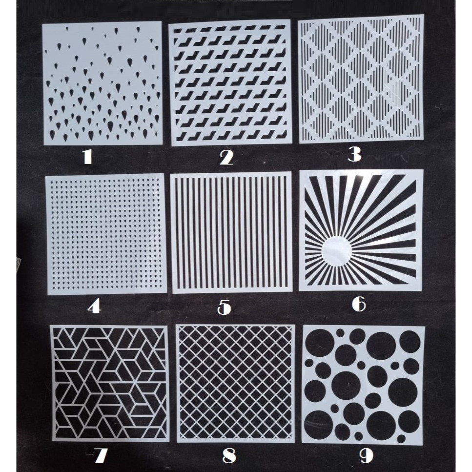 Jual Plastic Stencil - Stensil Dekorasi Motif_GRS06 | Shopee Indonesia