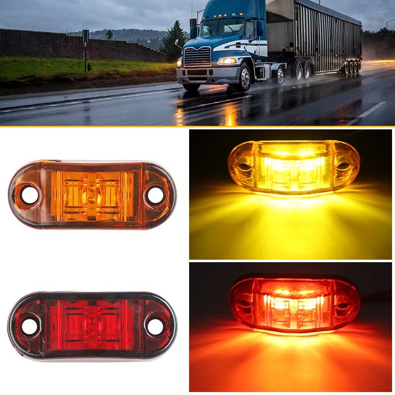 Jual 4pcs Lampu Kota Truk 24 Volt Side Marker Lamp Lampu Bak Mobil ...