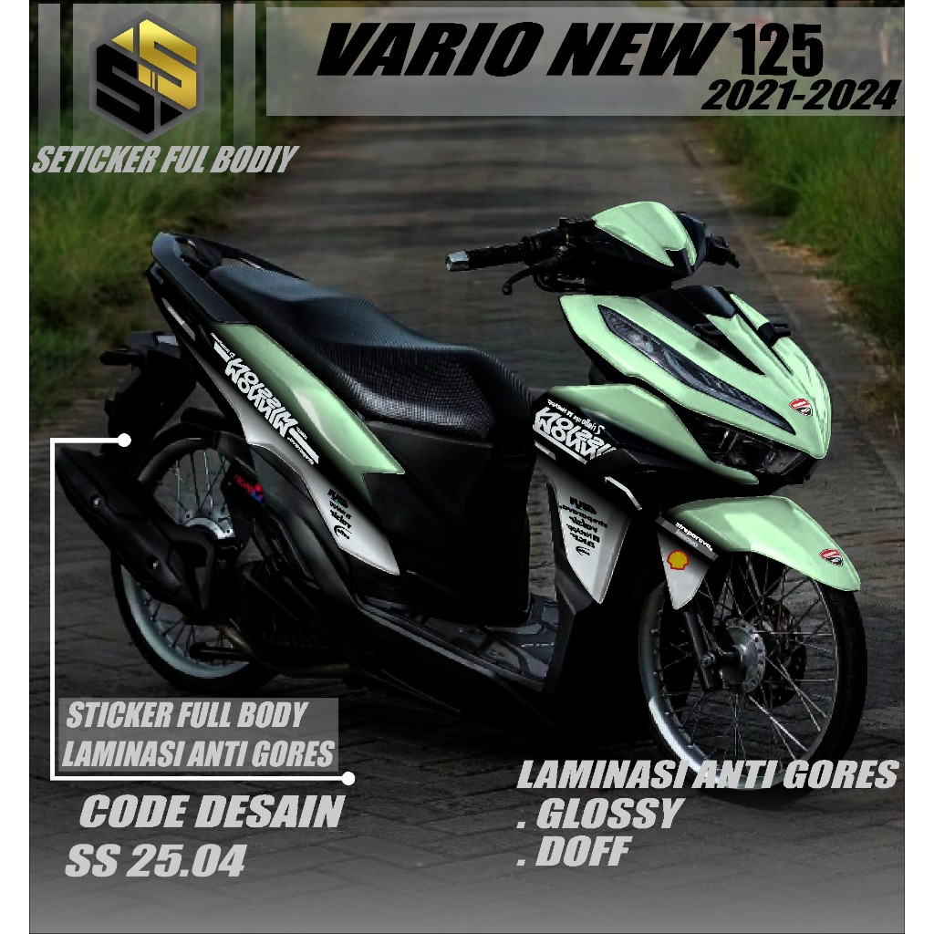 Jual (COD)Decal stiker VARIO 125 new 2023 full body Gradasi terbaru MISSION WINNOW - Stiker ...