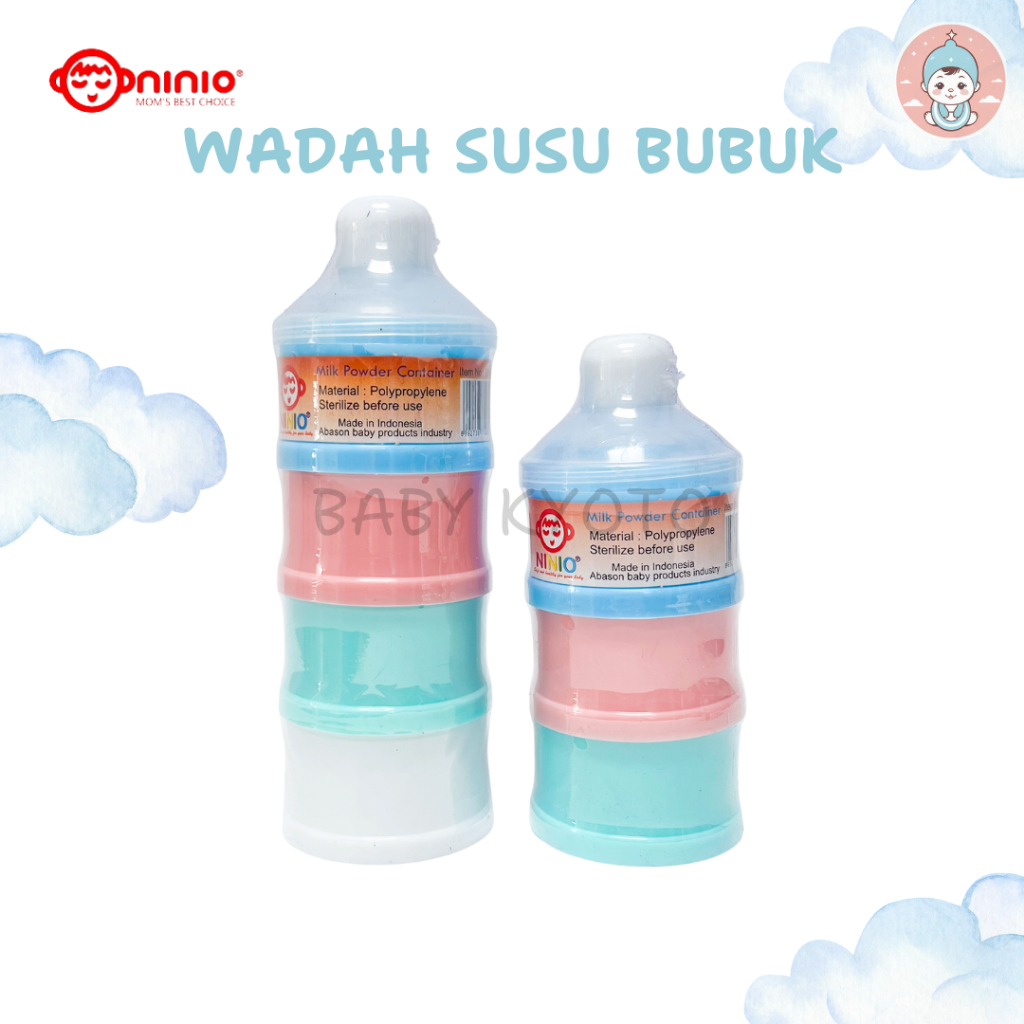 Jual BK Ninio Wadah Kotak Tempat Penyimpana Susu Bayi Susun 4 Baby Milk ...