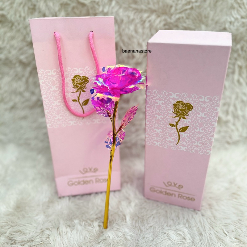 Jual Gift Box Bunga Mawar Pink Anti Layu Kado Anniversary Kado Ultah ...