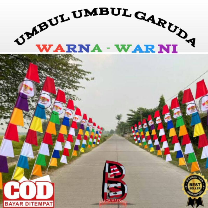 Jual UMBUL UMBUL warna warni polos dan garuda | Shopee Indonesia