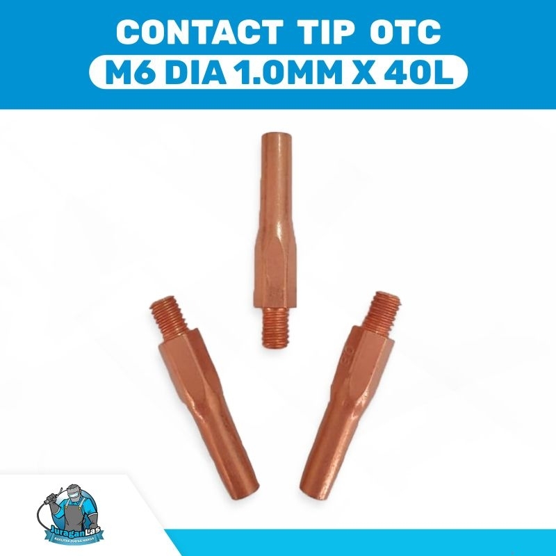 Jual Contact Tip kontak tip Mig Torch co co2 tipe OTC Diameter 1,0mm × ...
