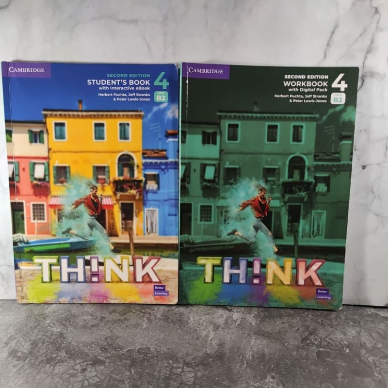Jual Buku Think 4, Students Book, Workbook, Second Edition, Cambridge, B2, Herbert Puchta, Jeff ...
