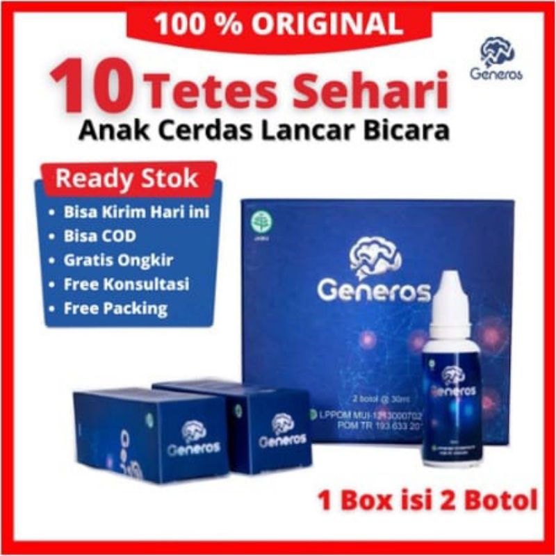 Jual Generos Multivitamin - Nutrisi Otak Anak Atasi Speech Delay Atau ...