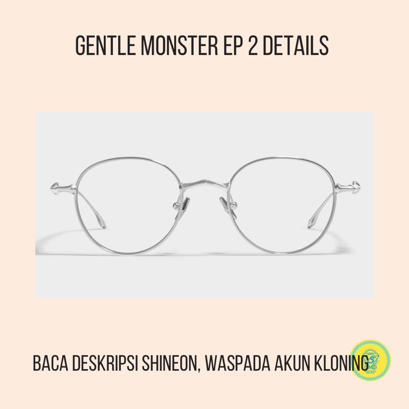 Jual GENTLE MONSTER EP 2 OPTICAL KACAMATA JAKE ORI BACA DEKSRIPSI ...
