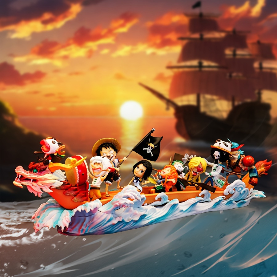 Jual Figure One Piece Straw Hat Dragon Boat Figure Luffy Figure Zoro ...