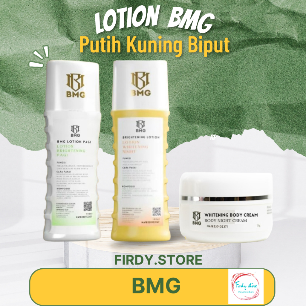 Jual Lotion BMG Paket Lengkap + Biput Pemutih Badan Pagi Malam Platinum ...