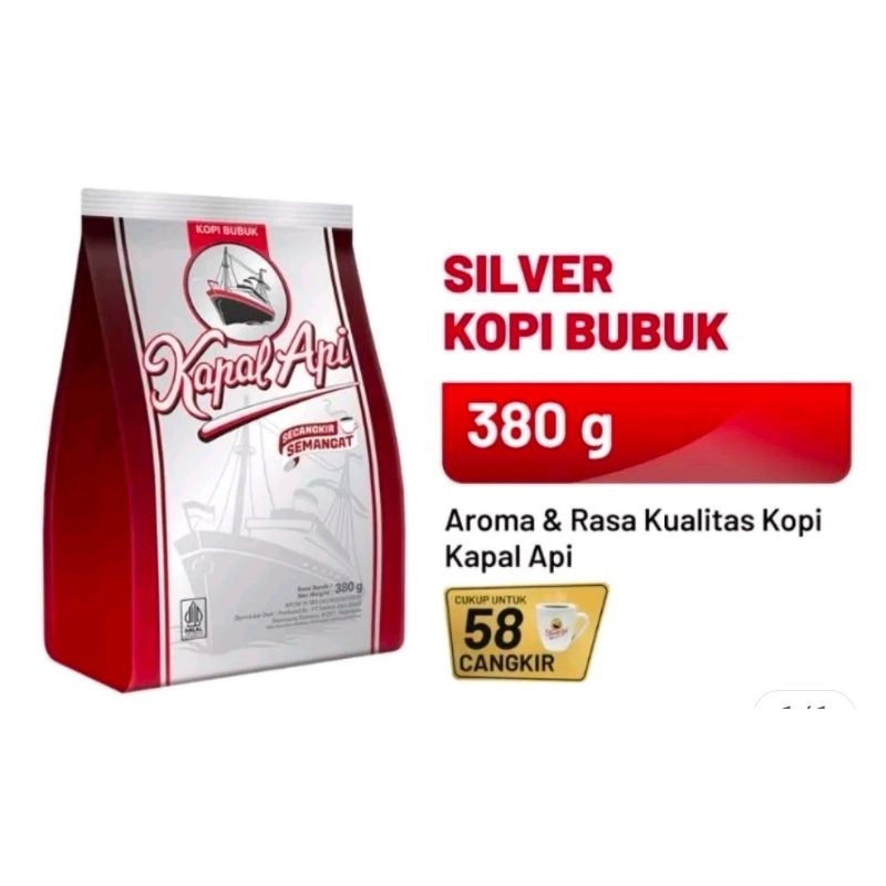 Jual Kopi Kapal Api Silver 380 gr | Shopee Indonesia