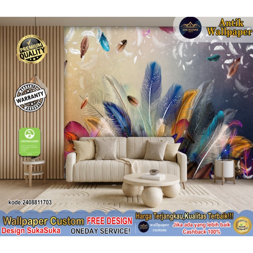 Jual Wallpaper Custom Tema 3D Mural | Wallpaper Ruang Tamu | Wallpaper ...